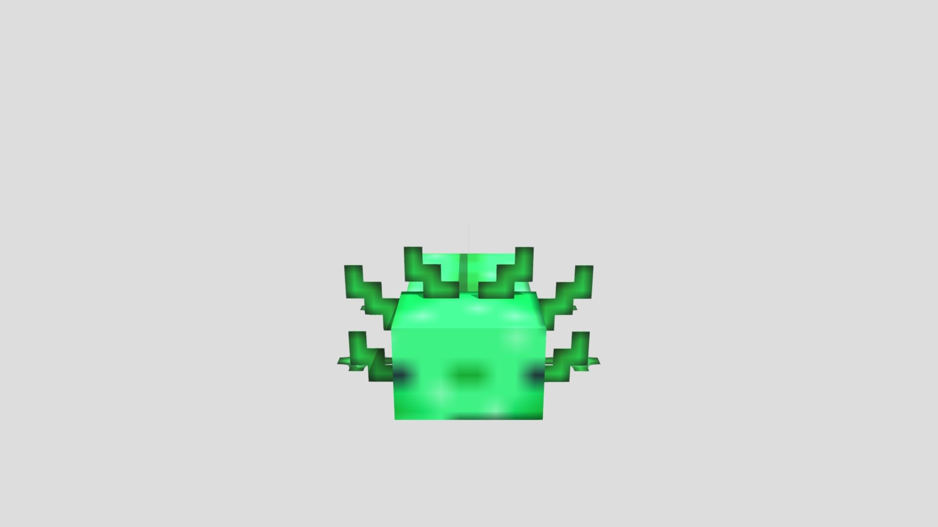 Green Axolotl Minecraft -Rig - Download Free 3D model by ridit [95e003d ...