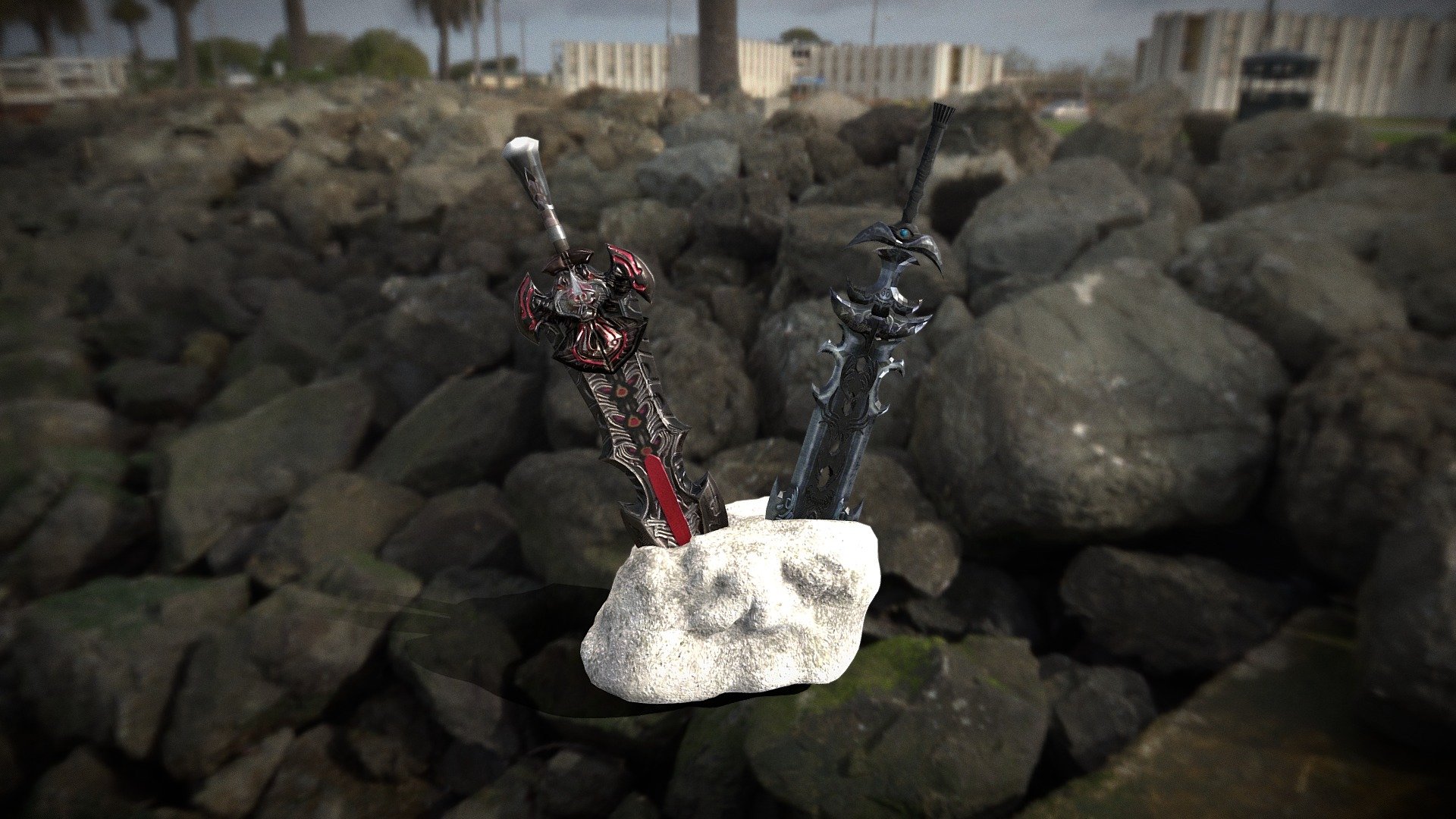 Sword Rack - 3D model by vince_weasley [95e0438] - Sketchfab