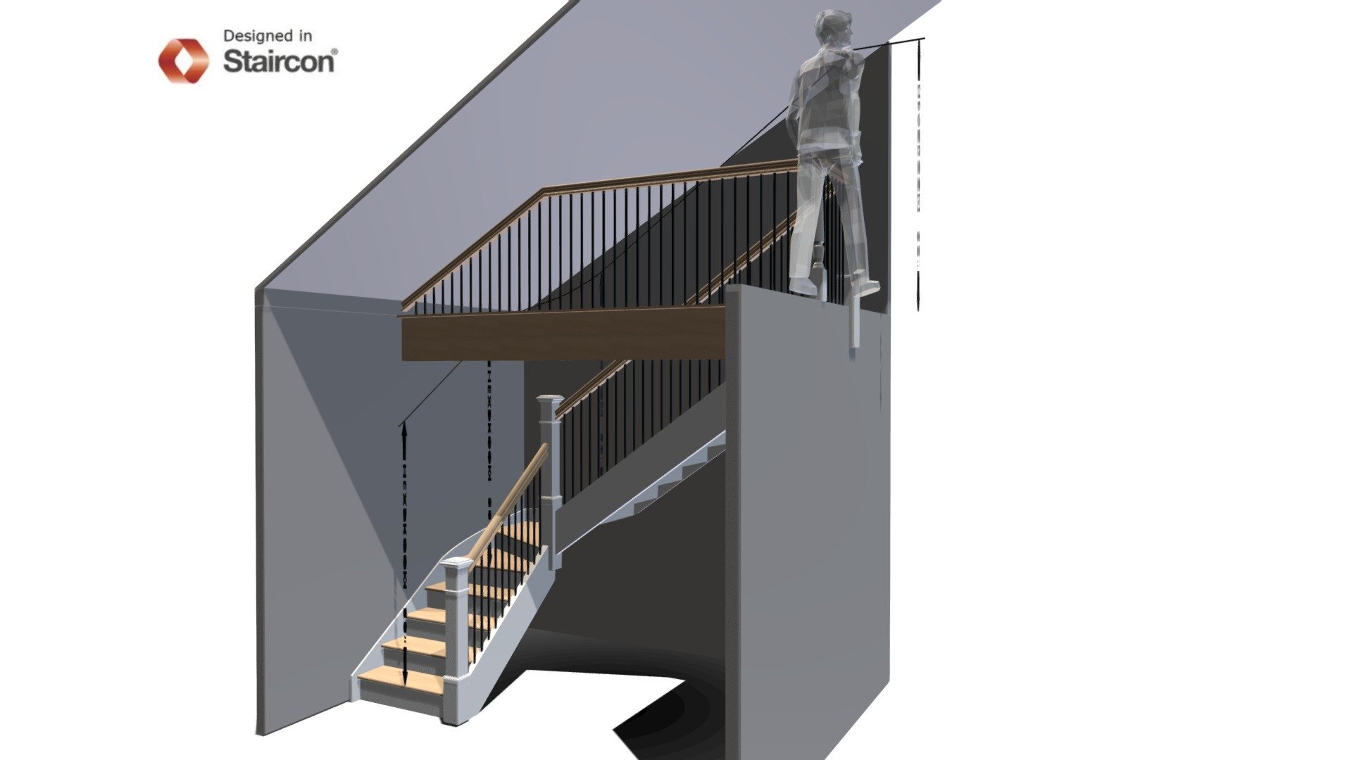 Check the headroom with Staircon! - 3D model by 3D Software for Stair ...