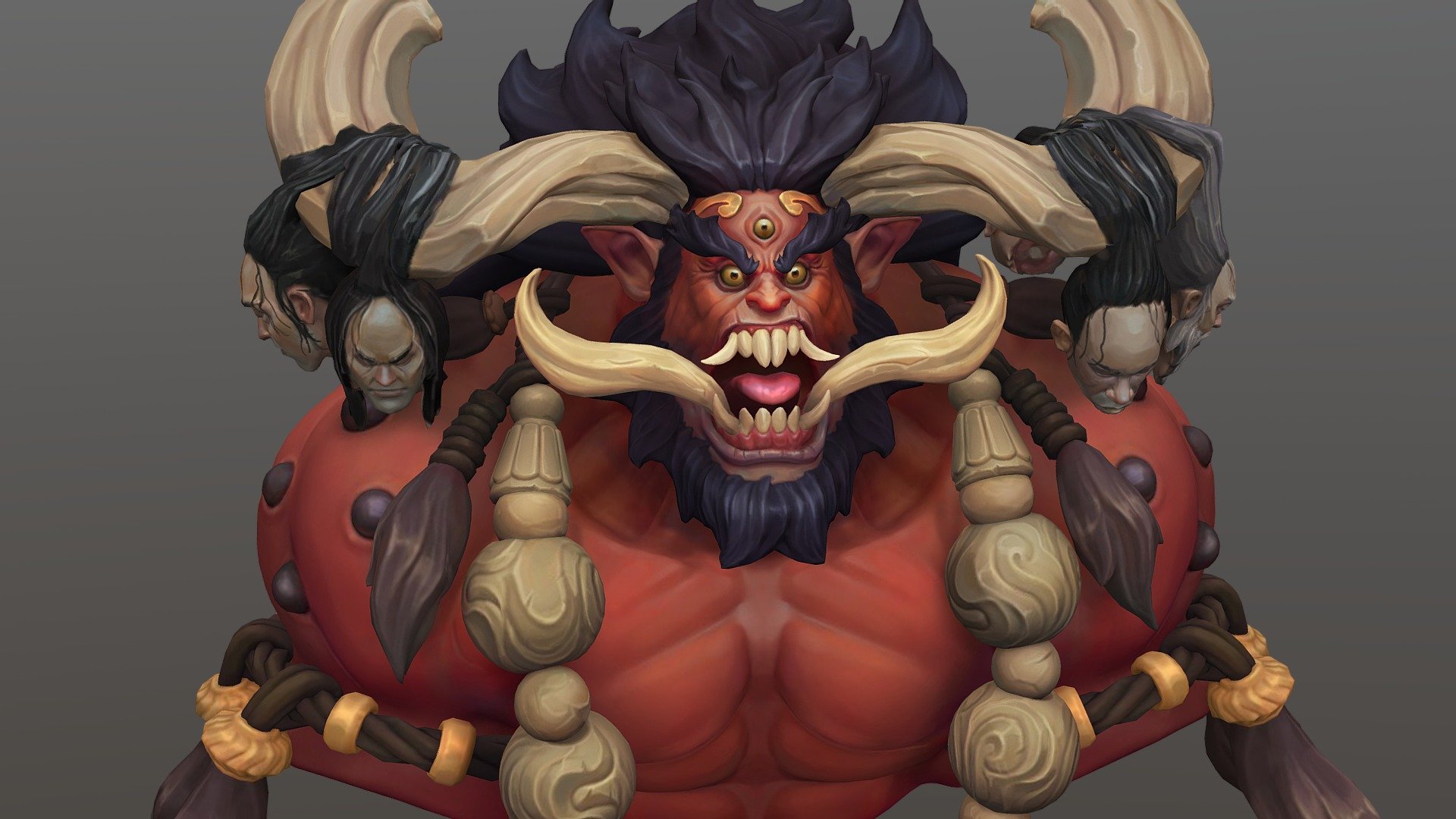 Oni Bust #3dBustChallenge - 3D model by dic1405 [95e23ac] - Sketchfab