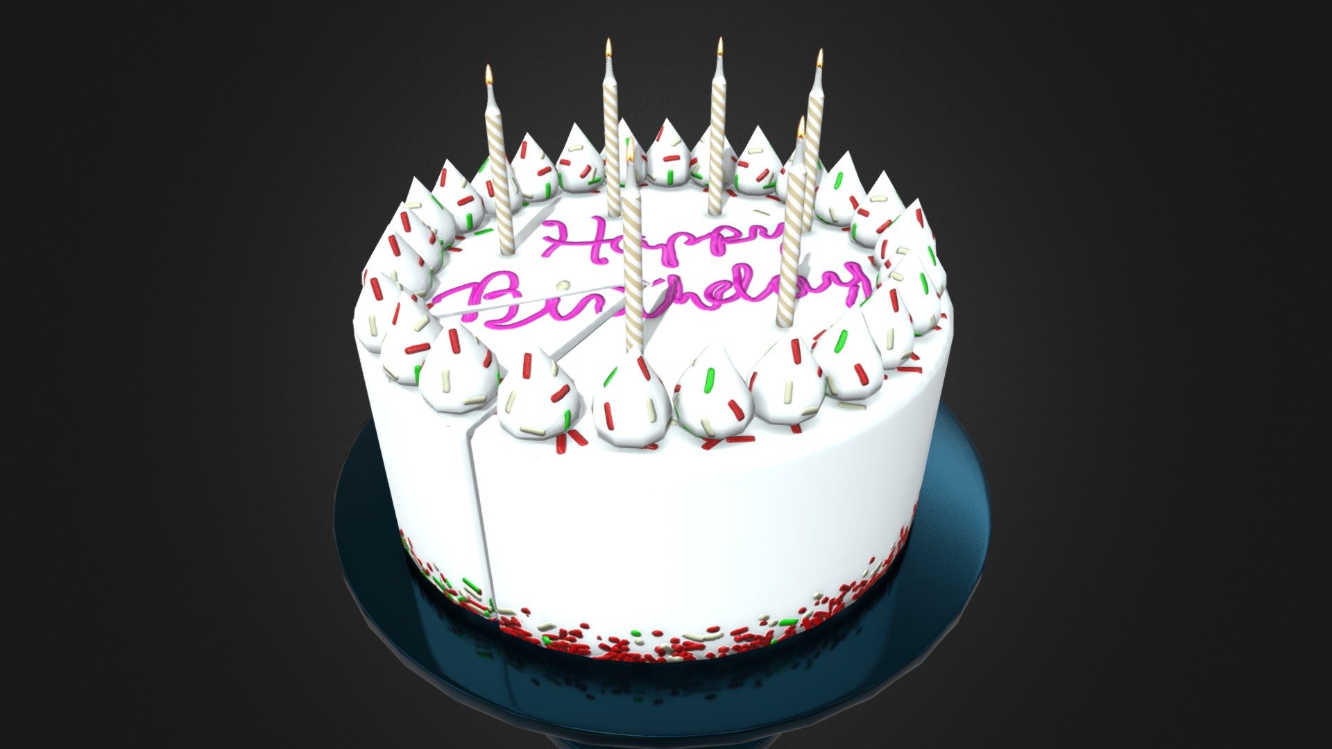 FNaF HW Pizza Party Cake - Download Free 3D model by Captain Allen ...