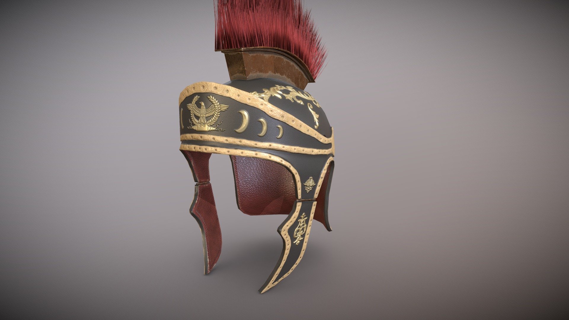 Imperial Roman Leather Helmet - Download Free 3D model by Lazanja ...
