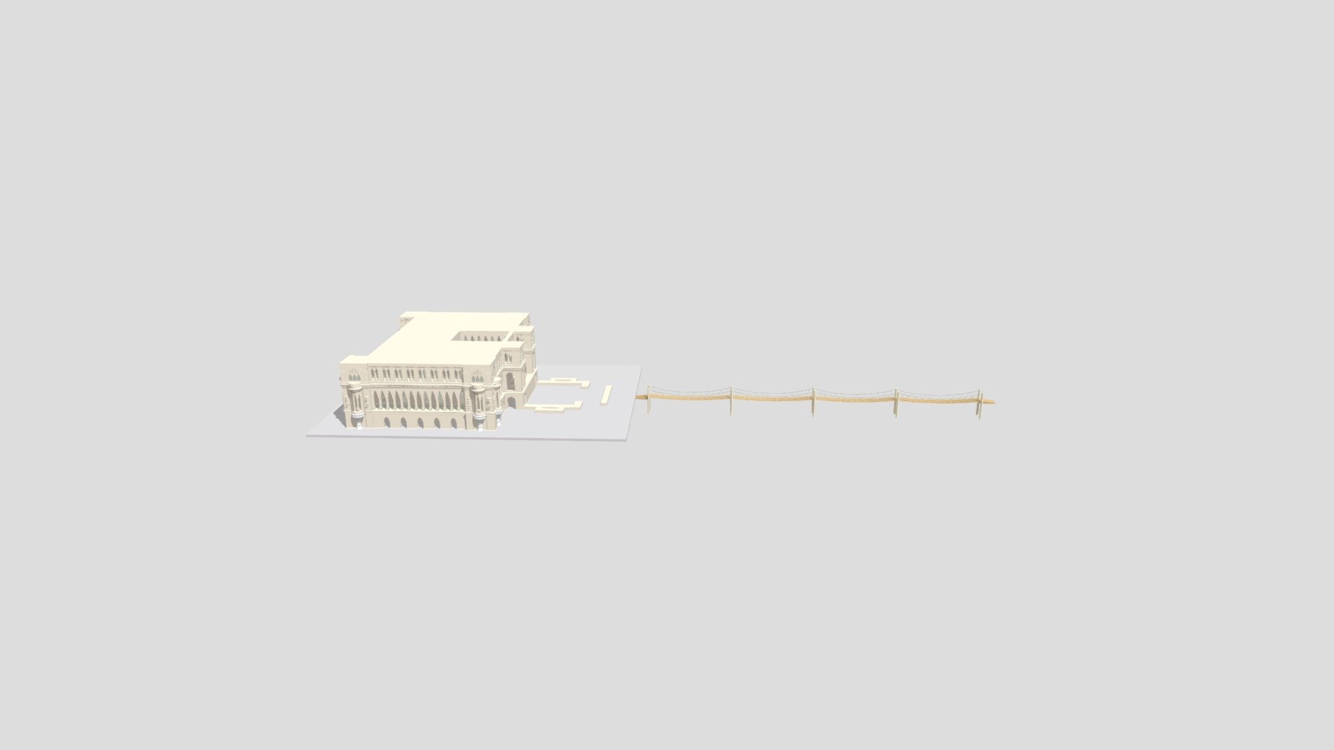 Hawa Mahal- Surrendranagar - 3D model by Rahul (@RVaja) [95e4bc9 ...
