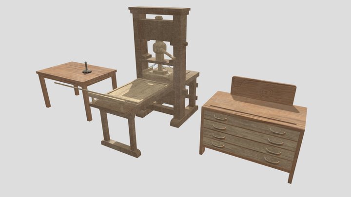 Gutenberg 3D models - Sketchfab