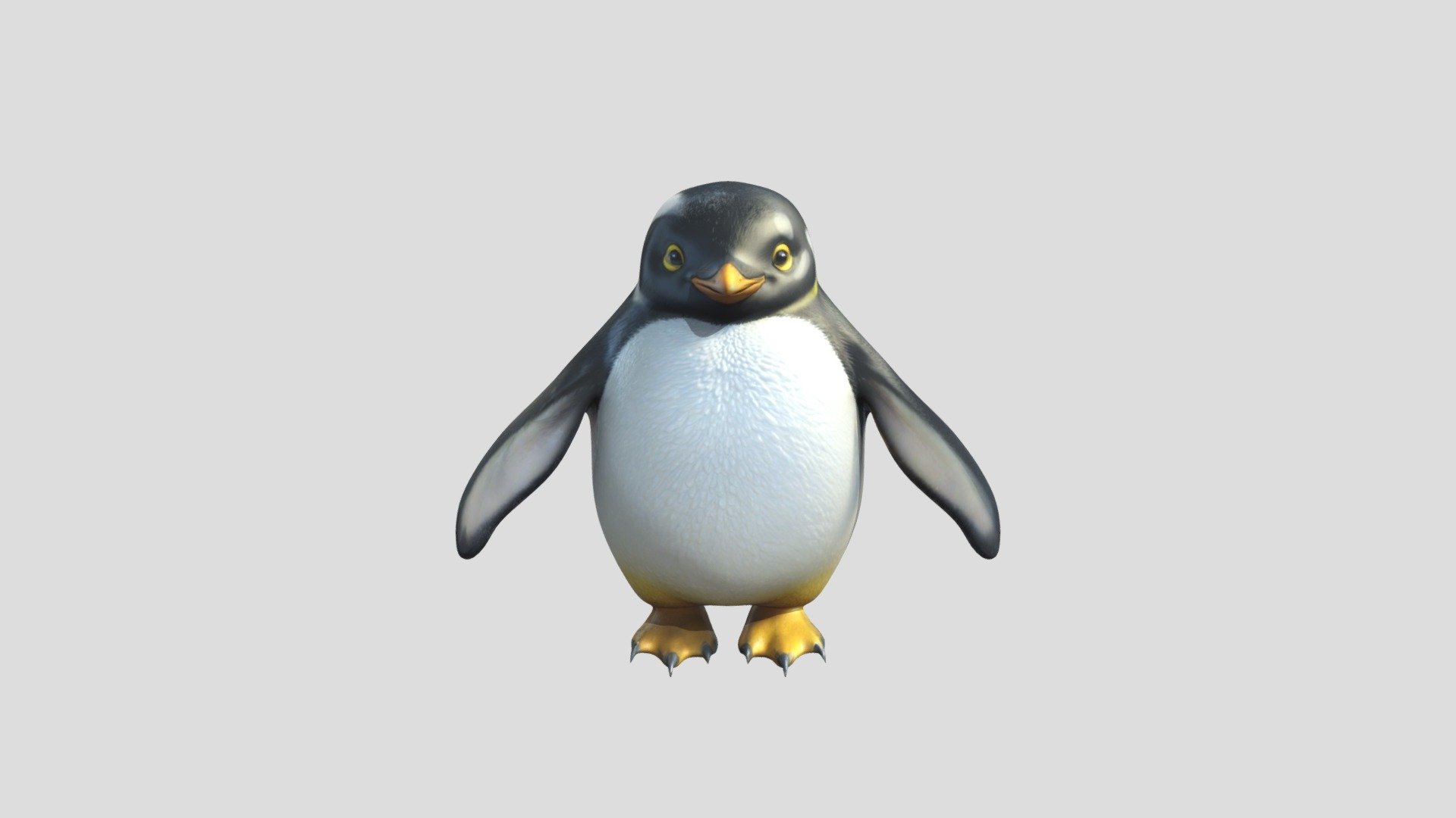 A-cute-realistic-penguin - 3D model by bkktest3d (@dmbk.management ...
