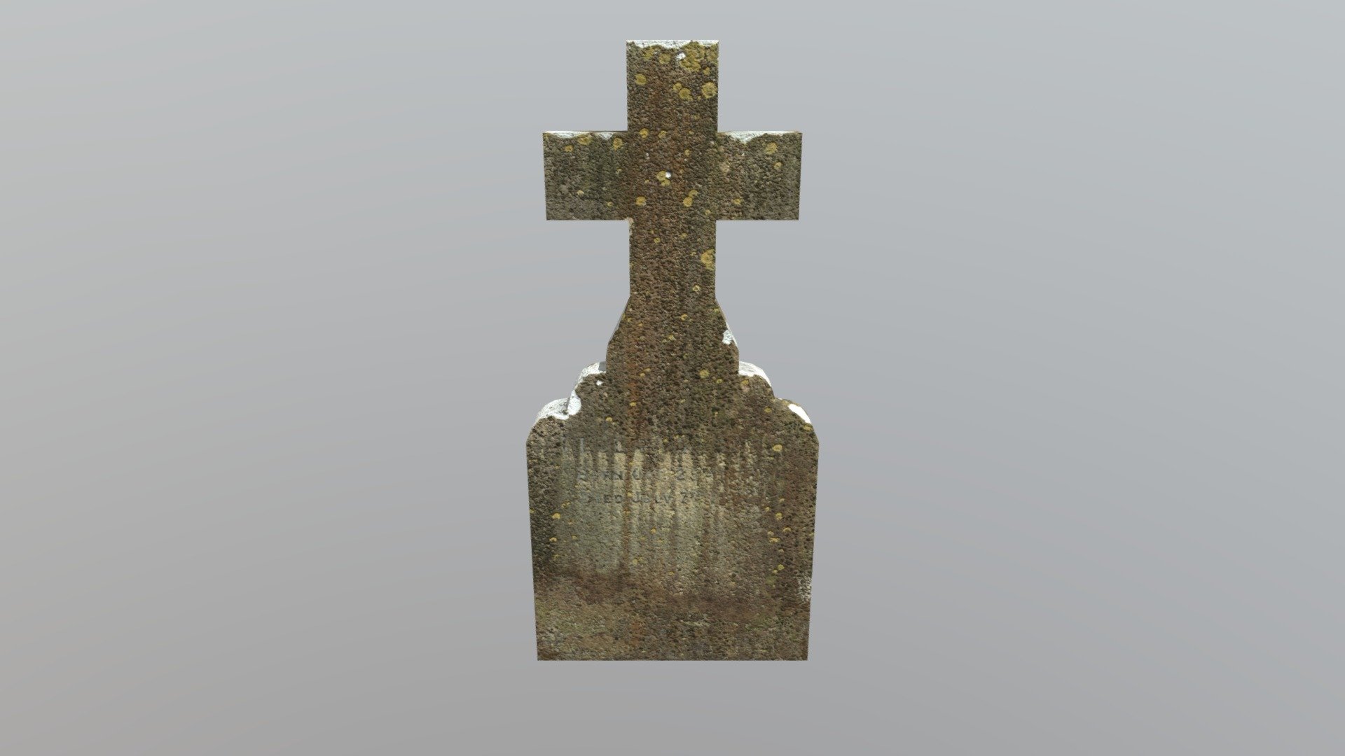 Gravestone Cemetery 3D Model AR VR PBR - 3D model by multicrowstudio ...
