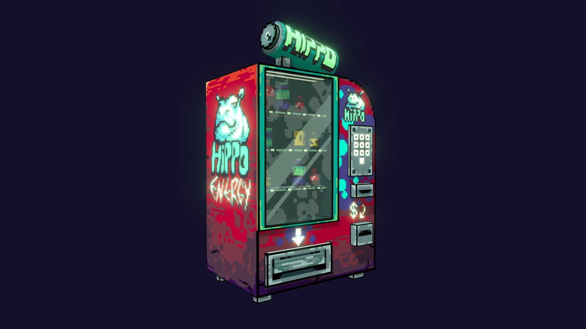 Vending Machine - 3D model by IgnacioPolo [95ea3a8] - Sketchfab