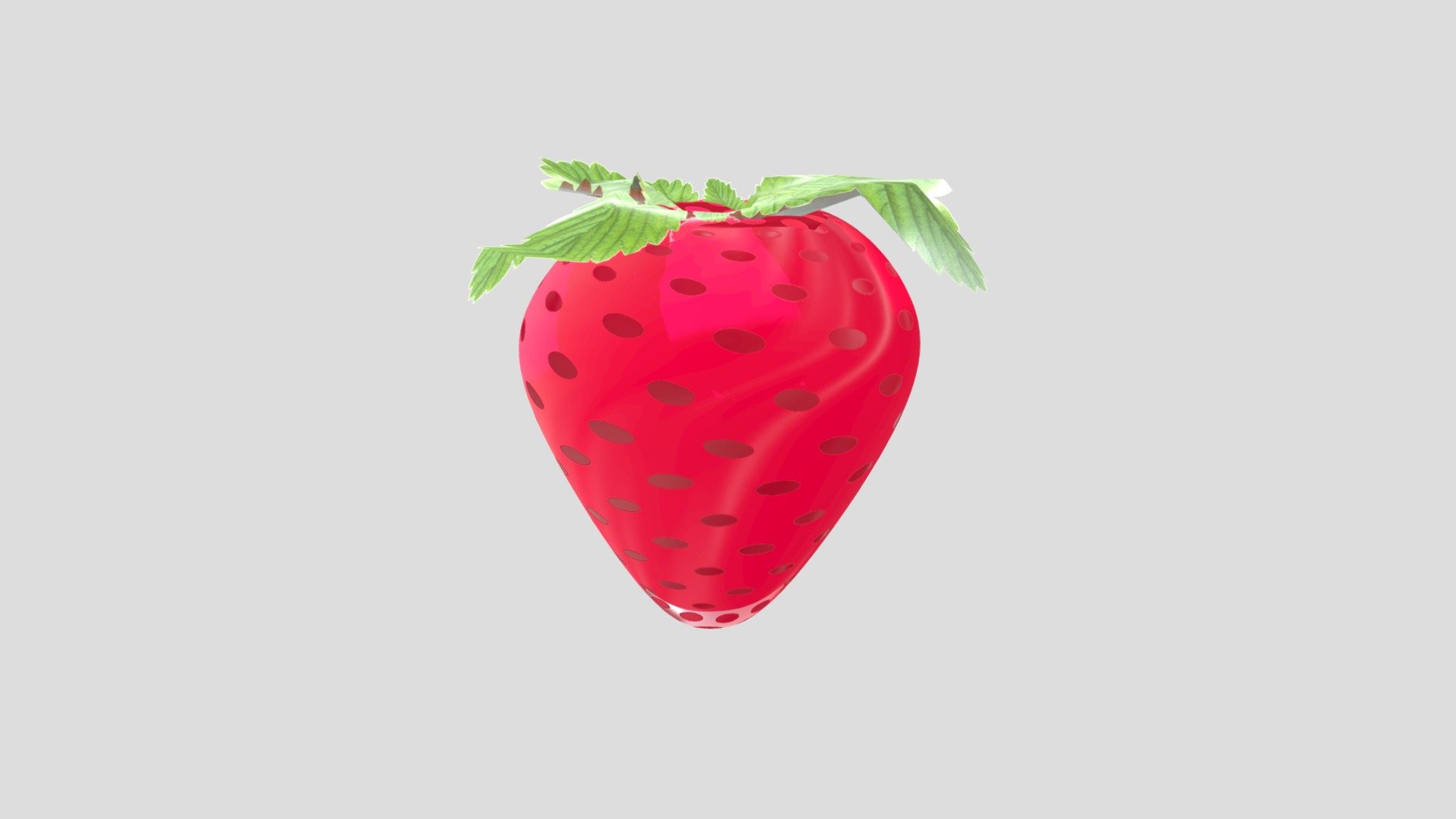 P1C_PiersonD_Strawberry Textured - Download Free 3D model by ...