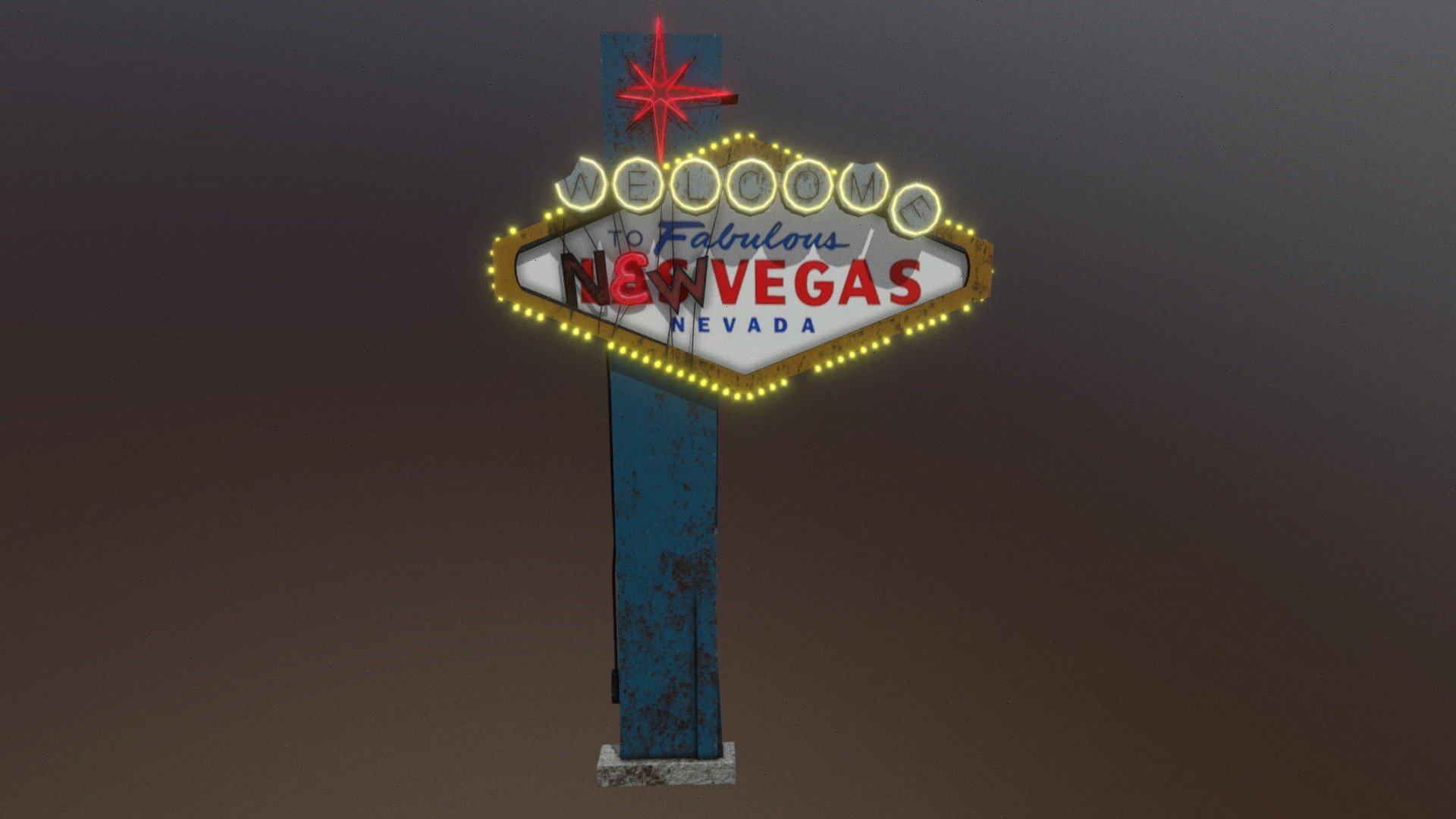 New Vegas - Fallout sign - Buy Royalty Free 3D model by Thomas Binder ...