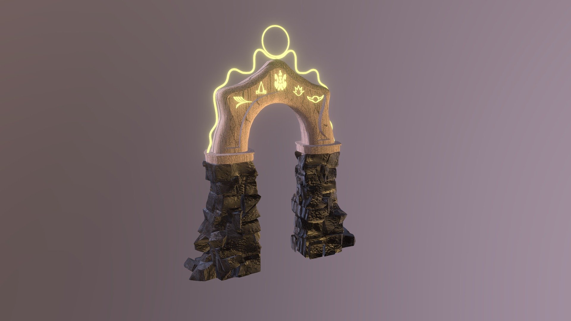 Rock Arch - Download Free 3D model by ghosted (@dianaavlis2002 ...