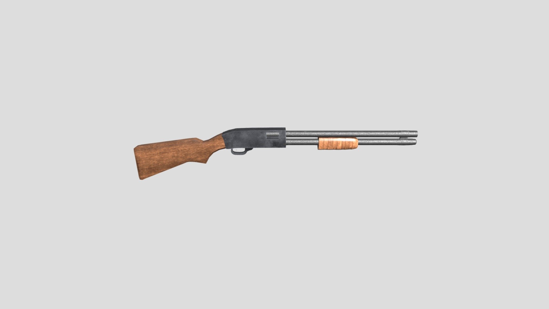 Low Poly Shotgun - 3D model by farhaniboi [95f0f1d] - Sketchfab