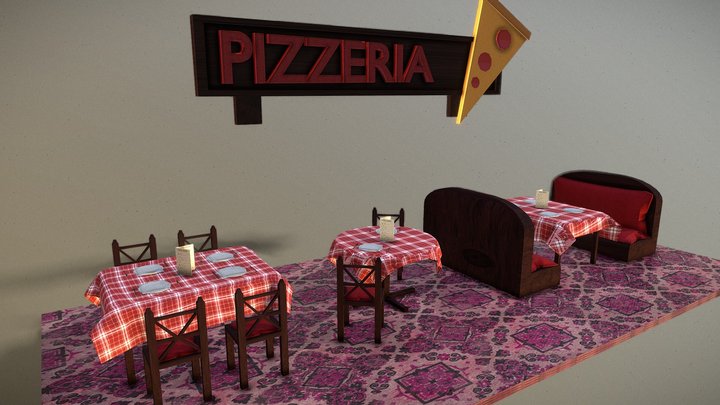 Restaurant 3D models - Sketchfab