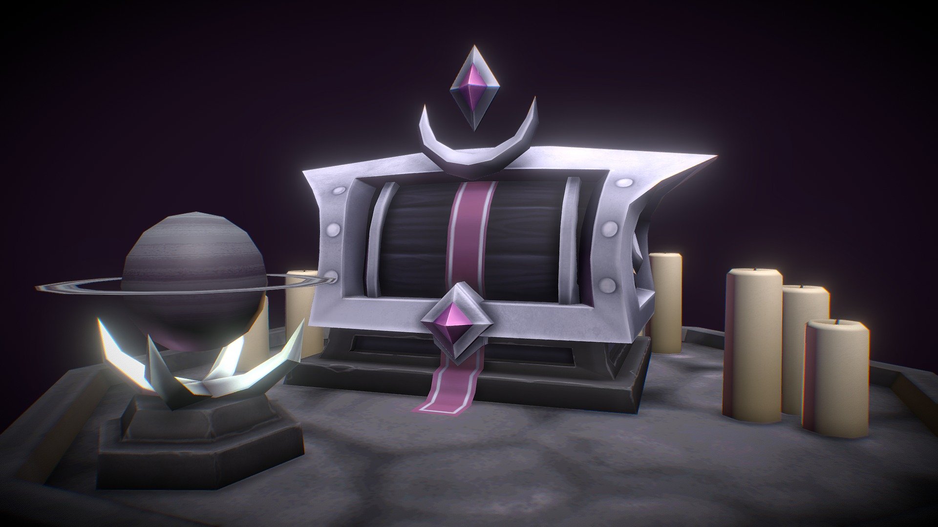 Lunar Treasure Chest - 3D model by charlotte3009 [95f66a9] - Sketchfab