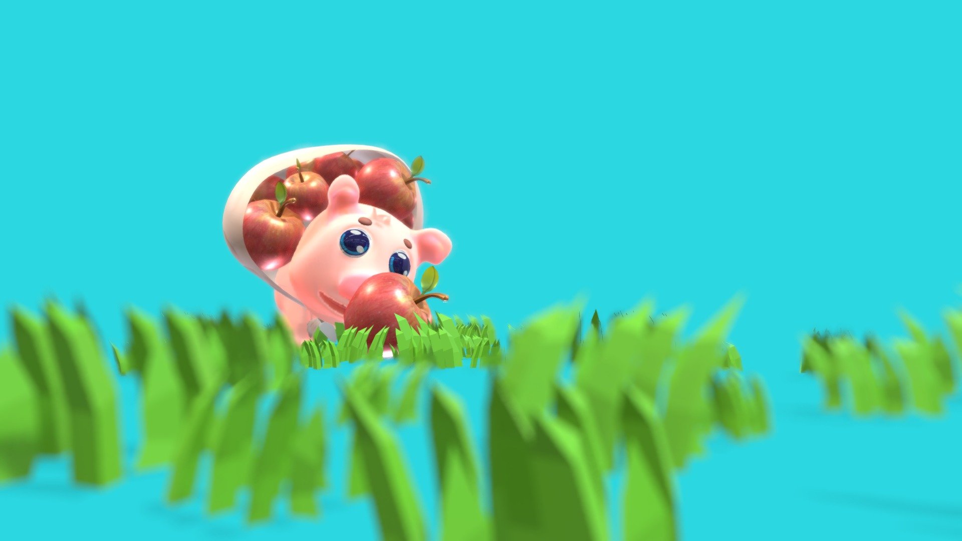Apple Pigy - Buy Royalty Free 3D model by quetzal16 [95f8e0f ...