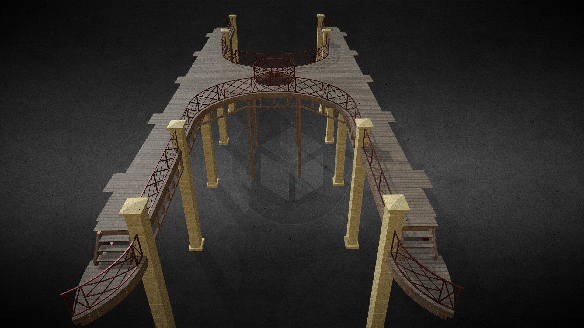 [Objets] Passerelle 1er étage (2022-) - 3D model by FortBoyard.tv ...