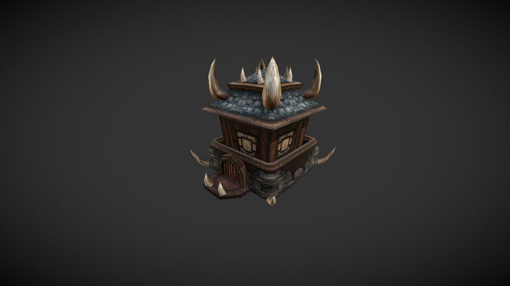 RTS Fantasy Buildings - Orc Town Hall - Buy Royalty Free 3D model by ...
