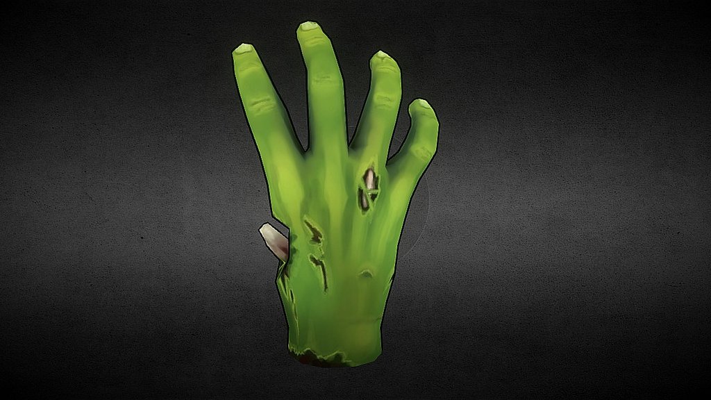 One hour zombie hand - 3D model by Antoine Dupuis (@gravitybwlast ...
