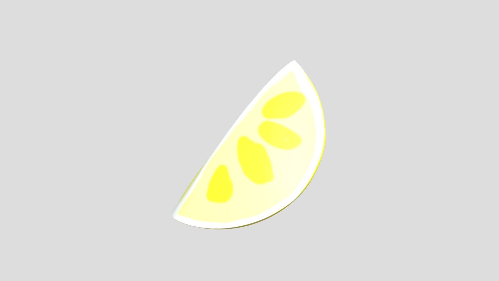 Lemon slice - Download Free 3D model by MrLemonwater [95fcdd3] - Sketchfab