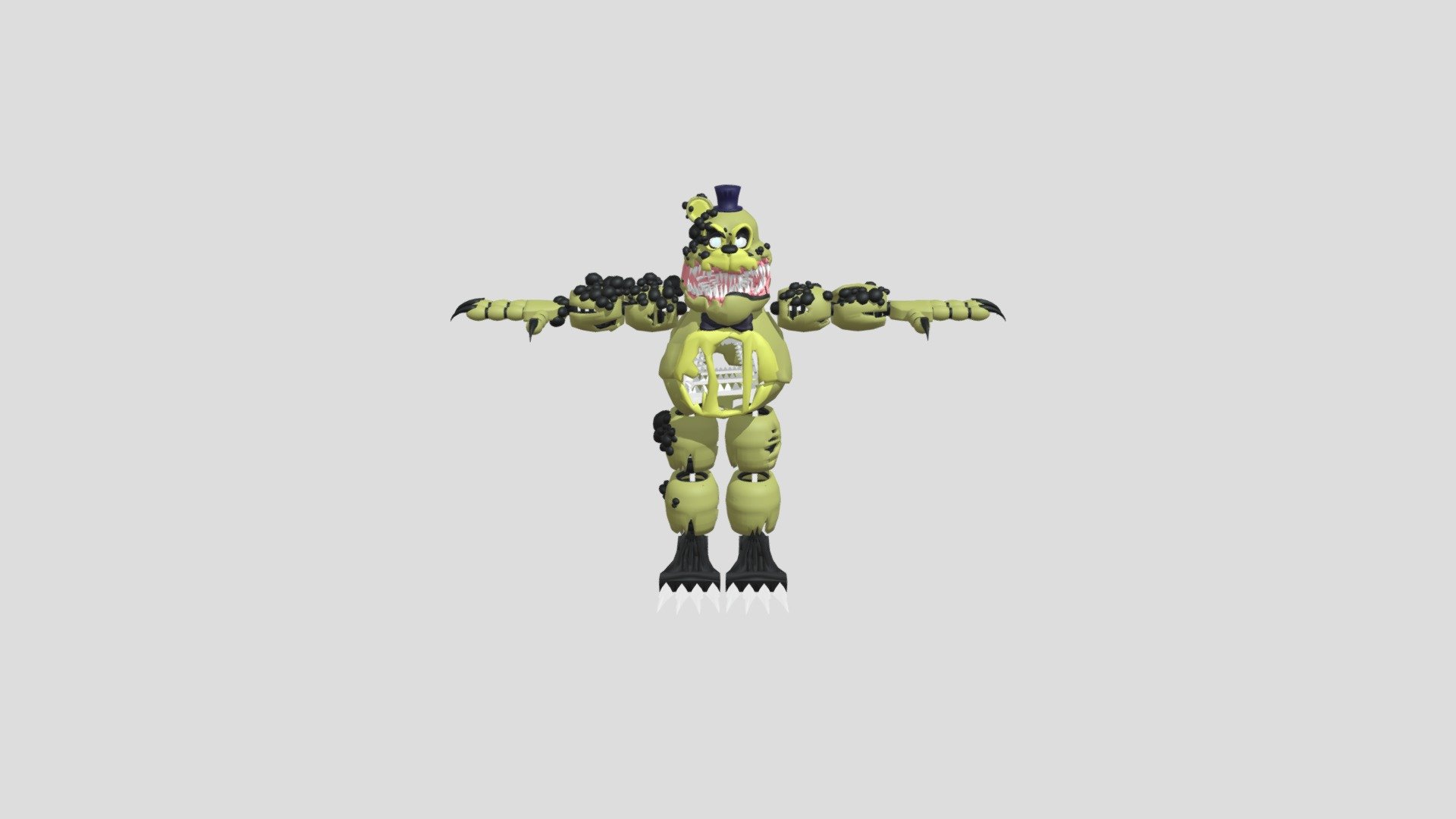 Twisted Golden Freddy V2 - Download Free 3D model by jeannette51.jz ...