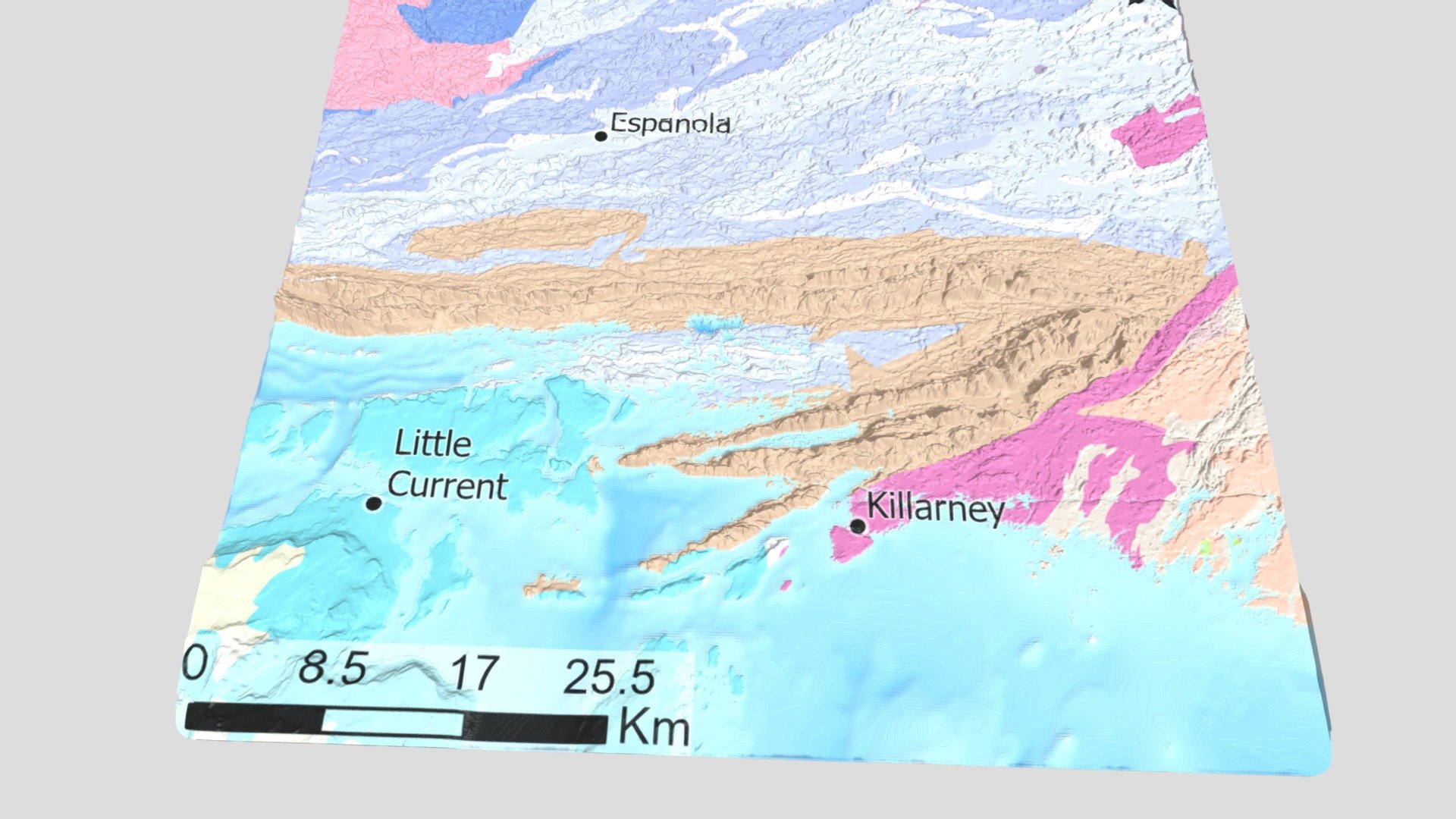 La Cloche Range - Killarney Geology - 3D model by UTSC DPES (@Daxberger ...