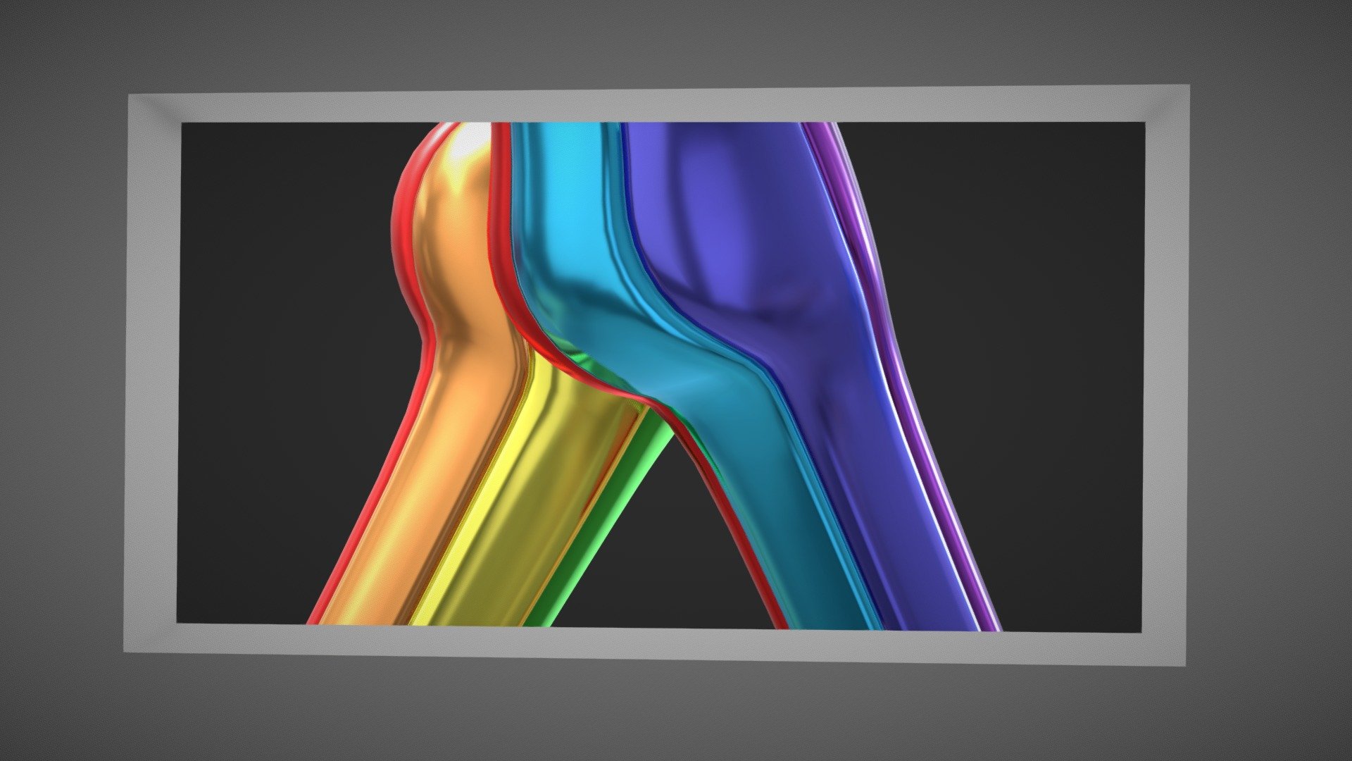 Walking Ass Pride Rainbow - Buy Royalty Free 3D model by tkkjee ...