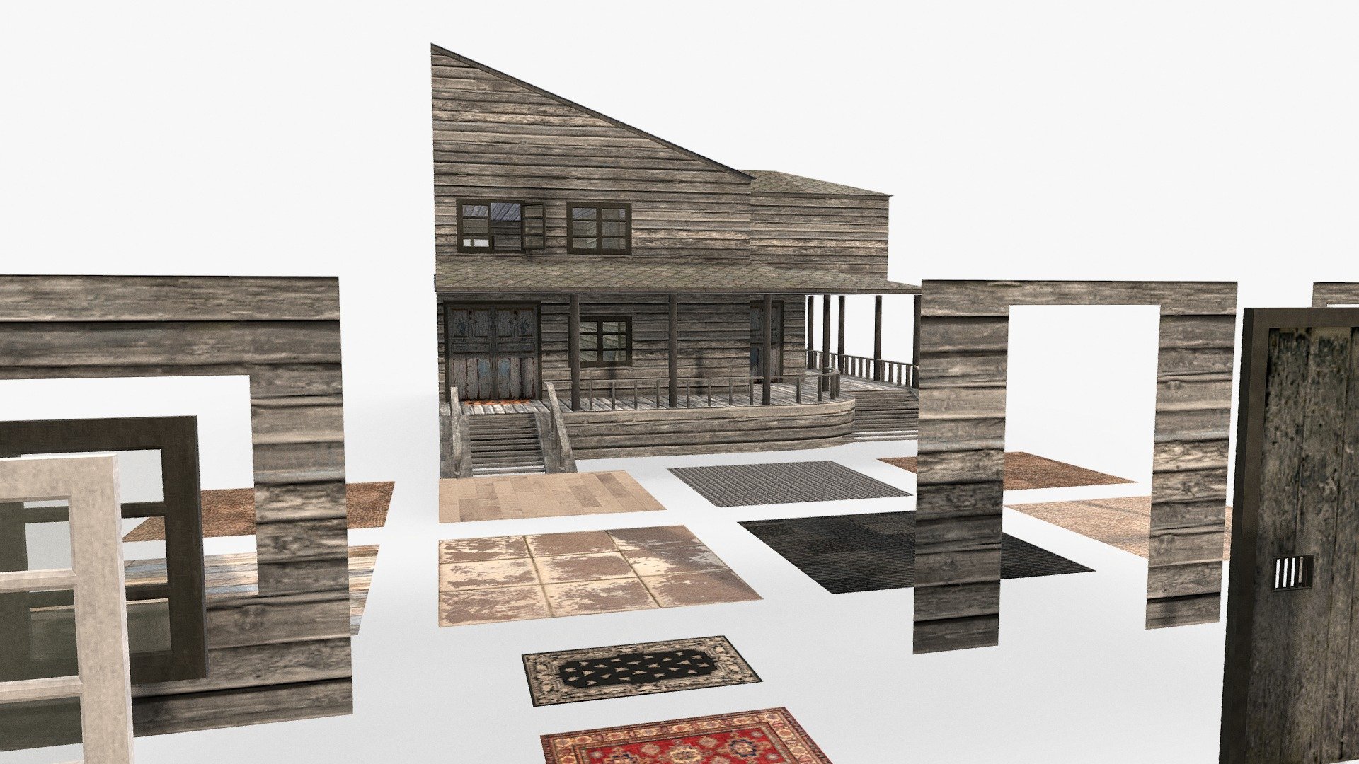Modular Kit (Horror House)V2 Update - Download Free 3D model by Pieter ...