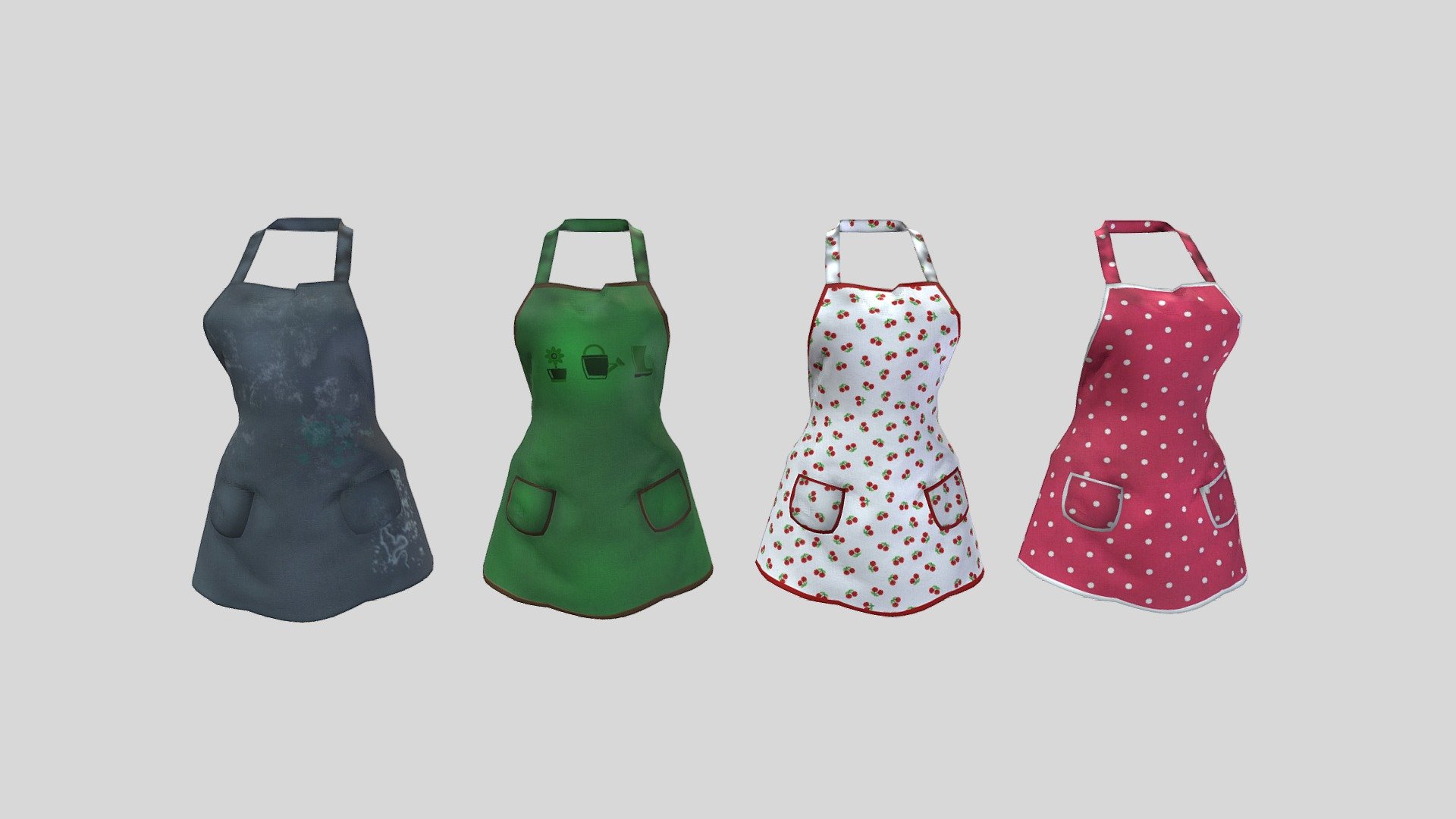 4 Female Aprons - Buy Royalty Free 3D model by 3dia [9602160 ...