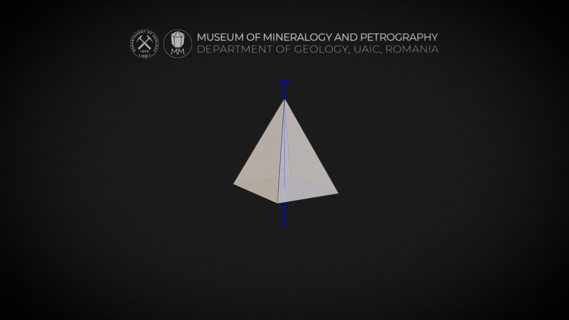 Rhombic pyramid (crystallography) - mm2 - 3D model by Museum of ...