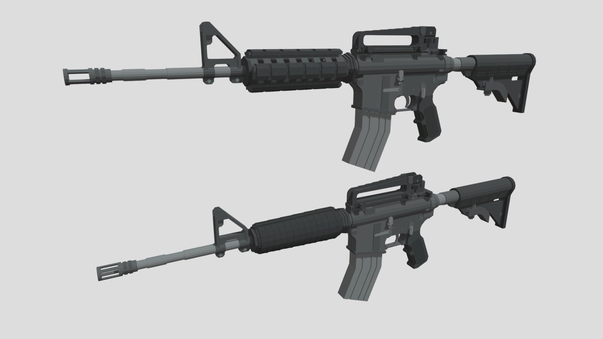 Minecraft: M4 / M4A1 - Download Free 3D model by Darkman_Bree [96032a6] - Sketchfab