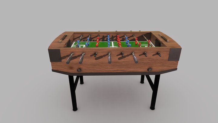 Foosball-table 3D models - Sketchfab