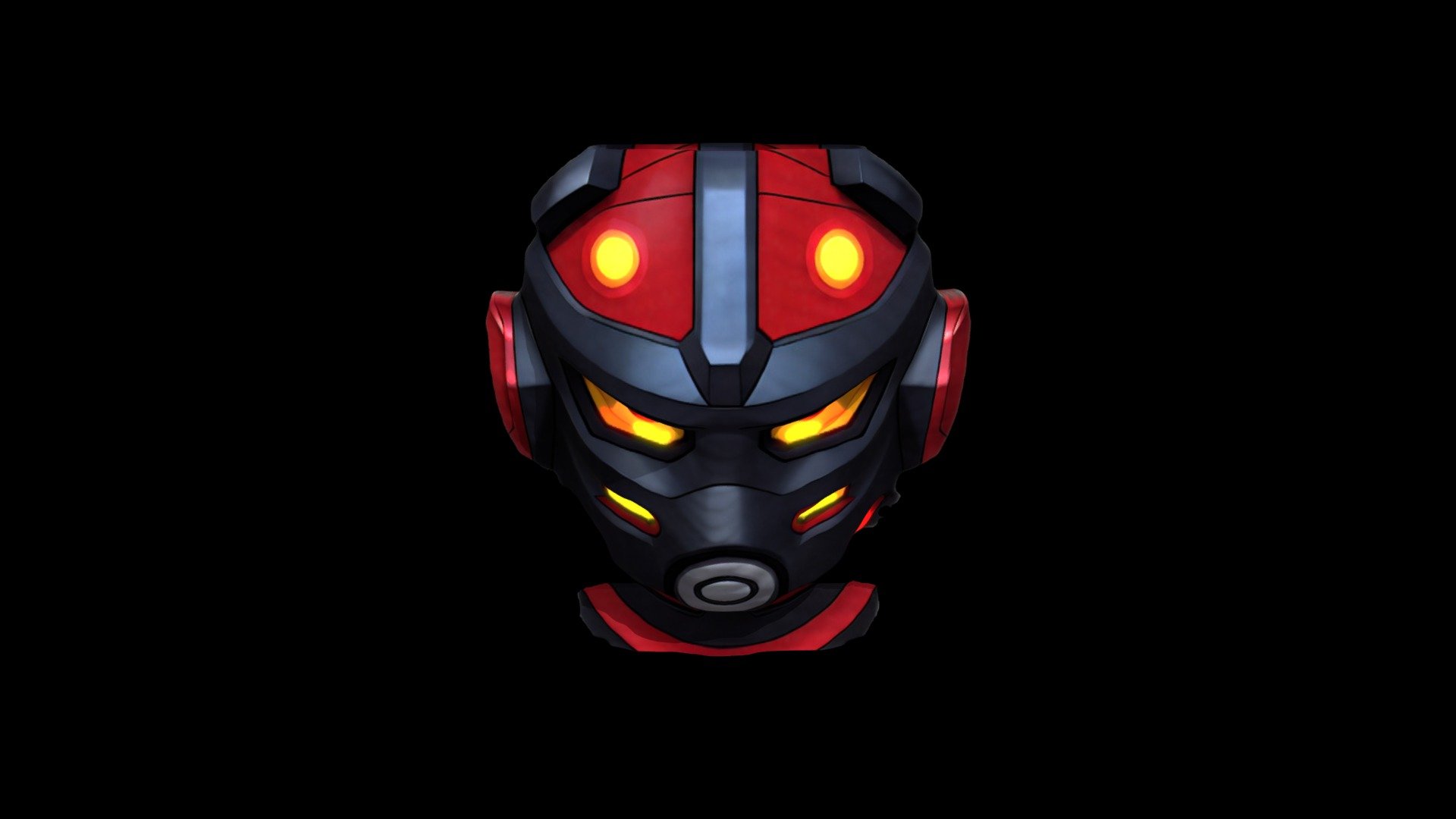 Helmet Mask Robot Cartoon 1731 - Download Free 3D model by klrxyz ...