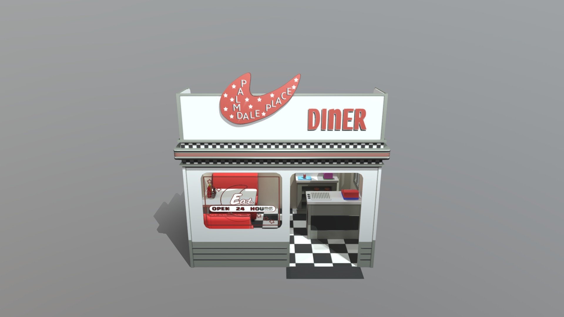 Play House Diner - 3D model by JSONhoward [96052ea] - Sketchfab