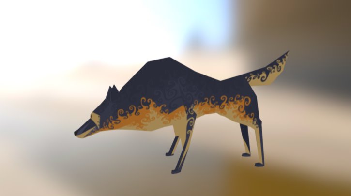 Wolf 2 - 3D model by lucalderanb [9606ba0] - Sketchfab