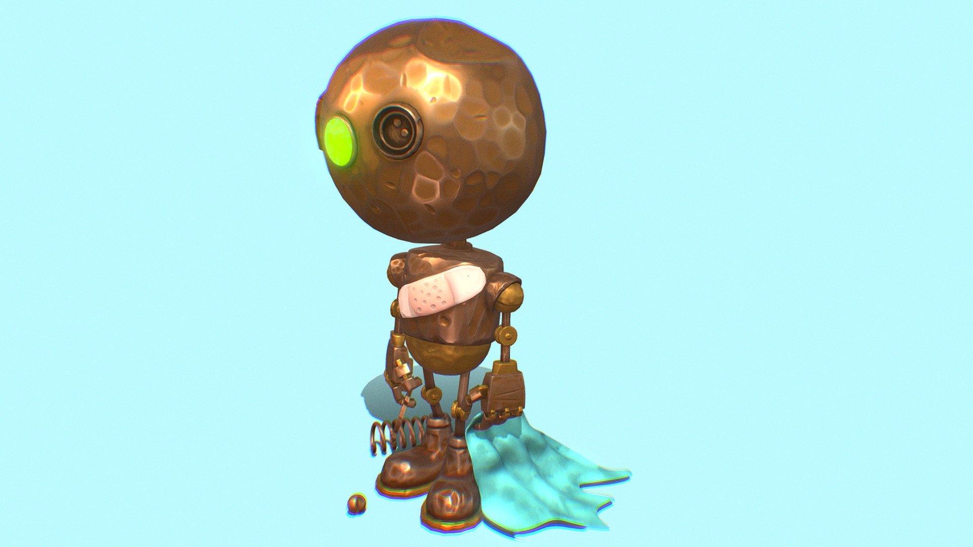 Little Robot - FanArt - 3D model by JustNoctem_ (@ricardofra86 ...