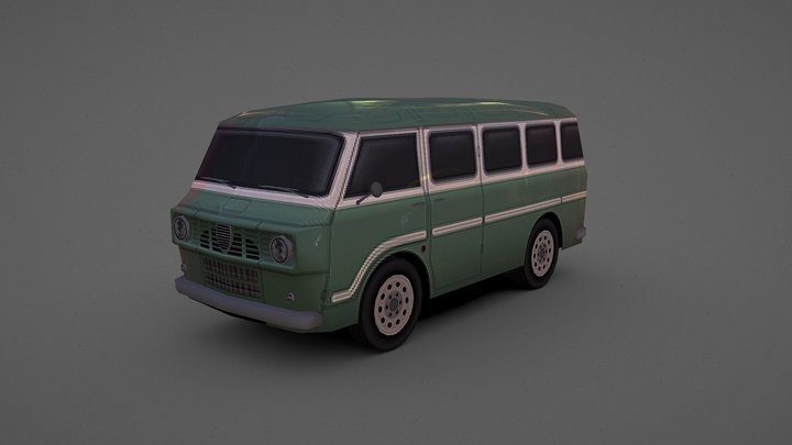 Minibus 3D models - Sketchfab