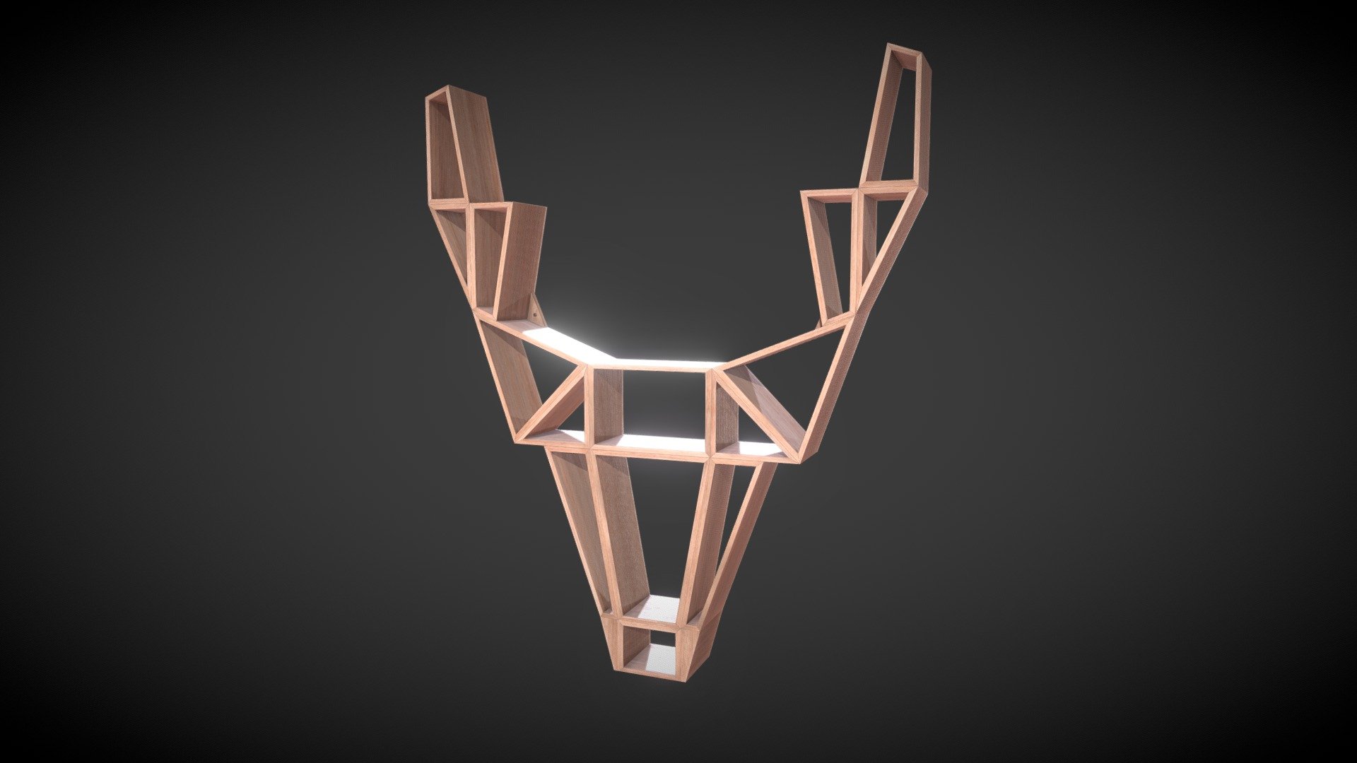 Deer Oak Wood Shelf - Buy Royalty Free 3D model by PBR3D [9610950 ...