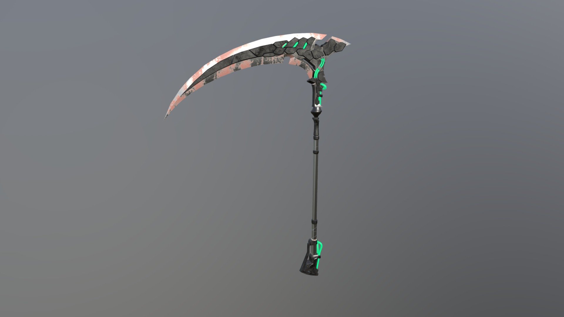 Futuristic scythe for videogames - 3D model by TheFPiriz [961202e ...