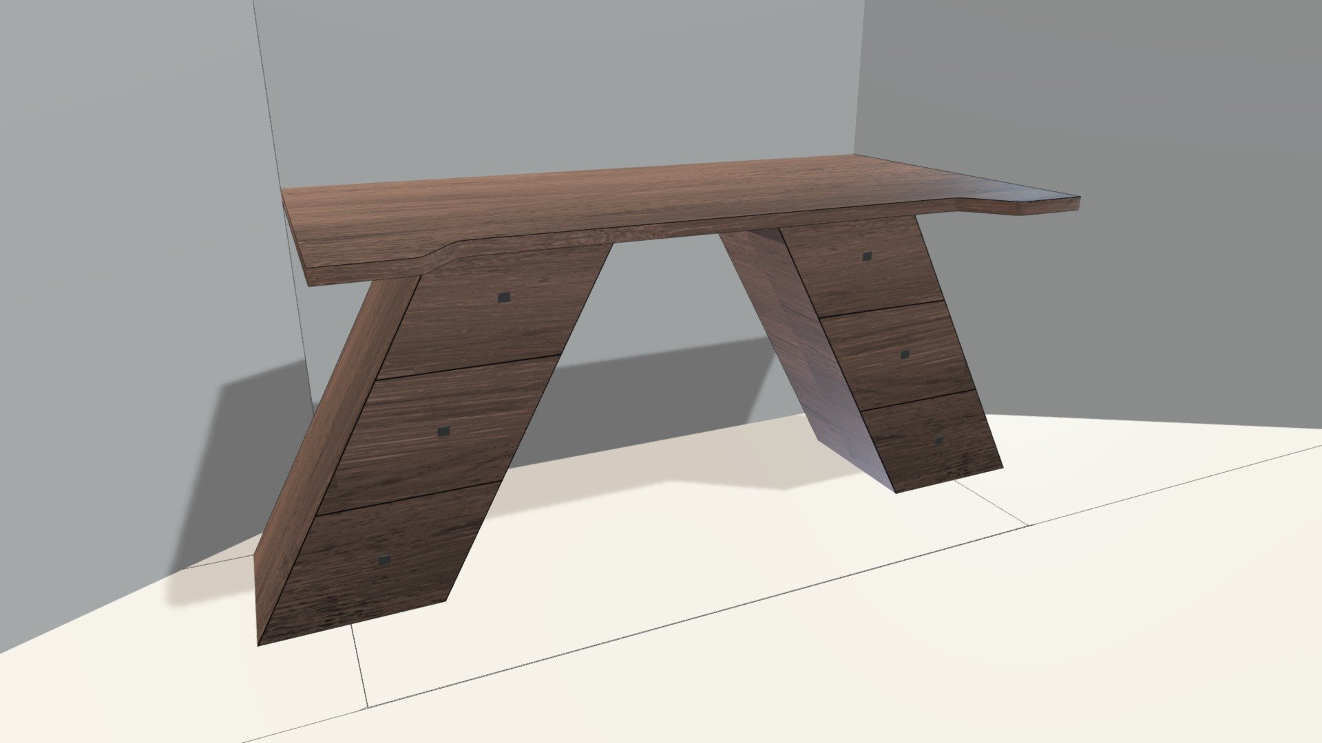 gaming Desk - 3D model by Abideen [9617896] - Sketchfab