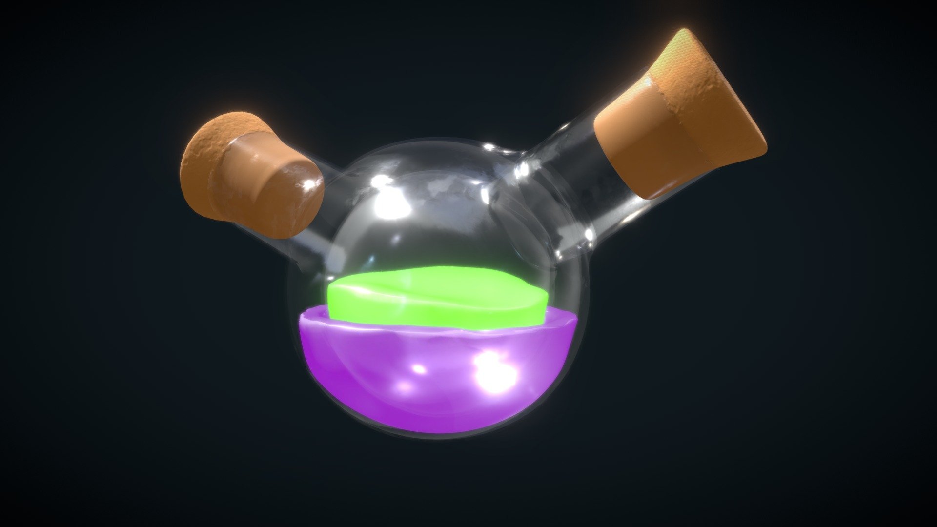 Potion challenge - Double potion - 3D model by thilun [9617bec] - Sketchfab