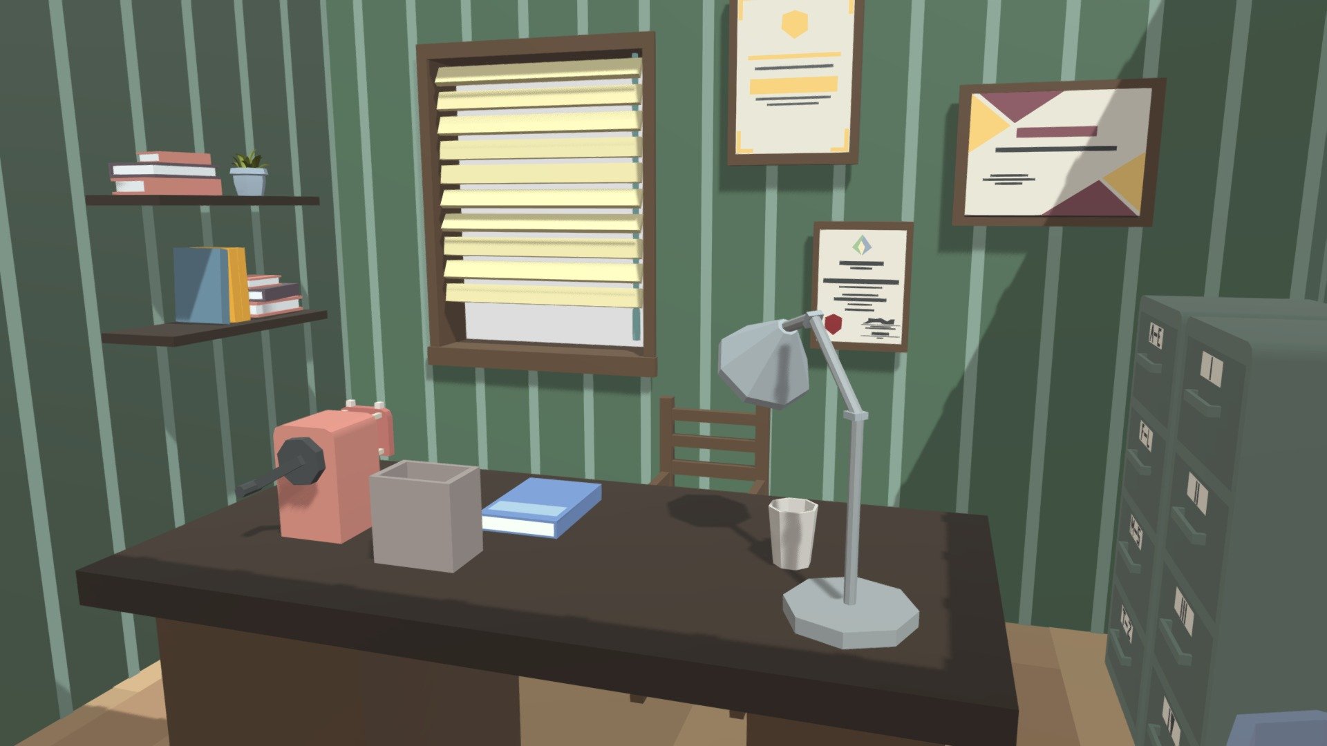 Low-Poly Simple Isometric Informer Room - 3D model by wavicherie ...