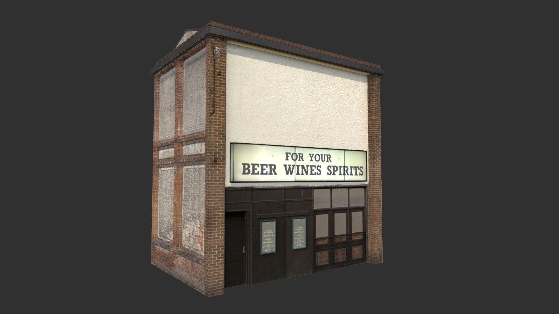 Store House Low Poly 3d Model - Buy Royalty Free 3D model by ...