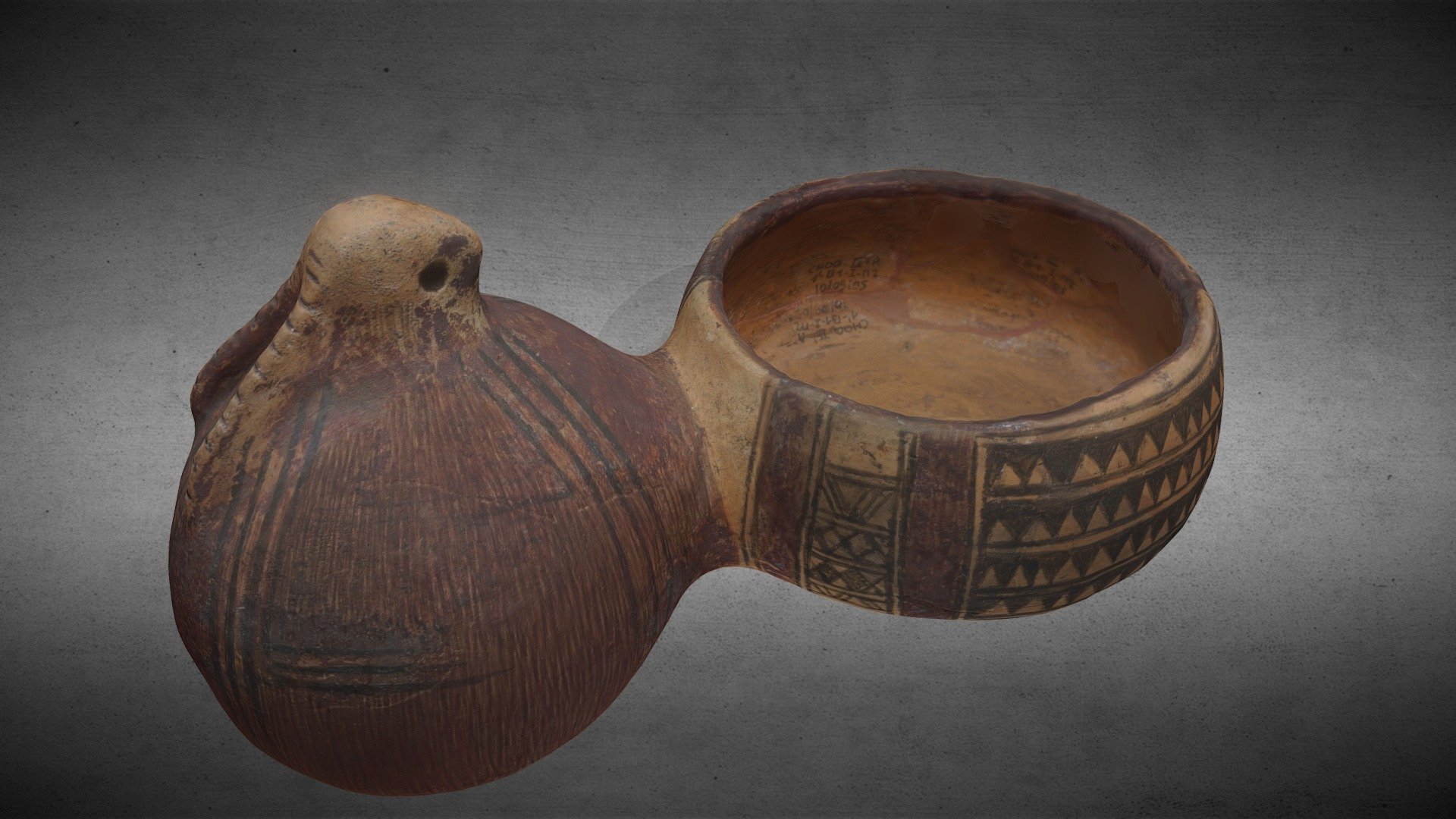 RECIPIENTE DOBLE INKA - CE 0036 - 3D model by DDC_Cusco [9621519 ...