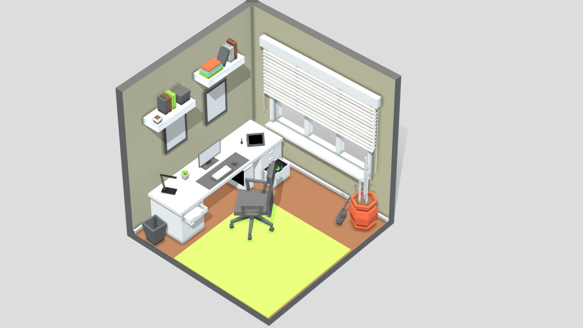 1x1 Iso Room - 3D model by yoa [9622abc] - Sketchfab