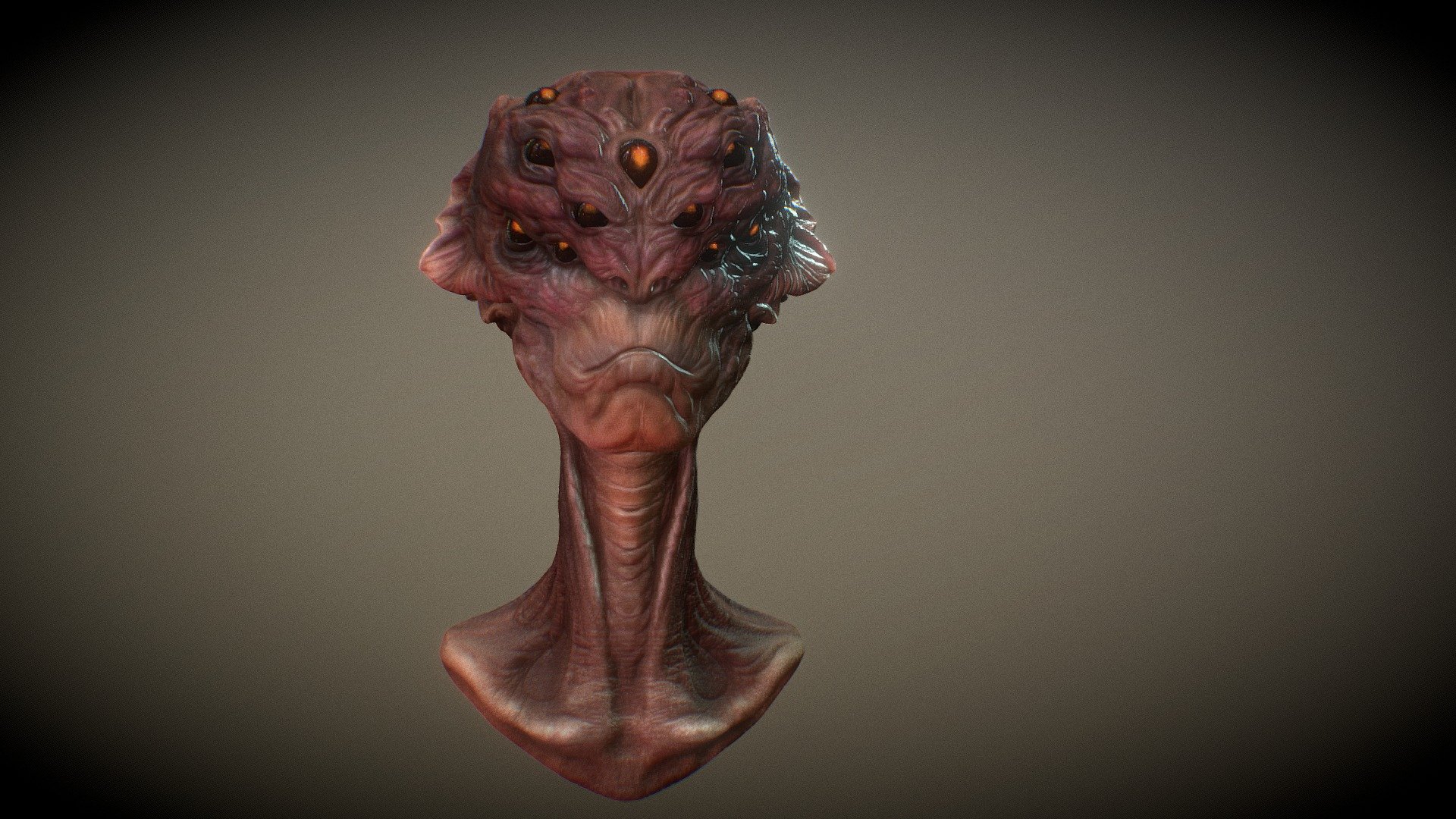 Alien creature - 3D model by starkstefen [9626203] - Sketchfab