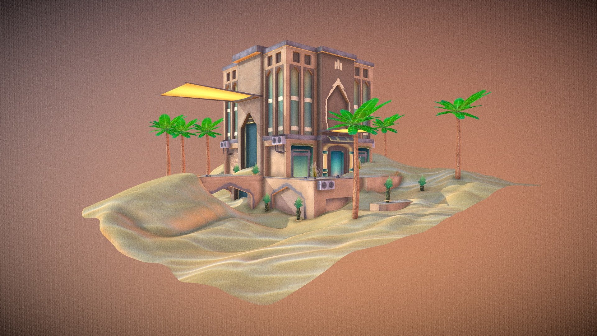 Desert_House - 3D model by artemtagan [962b802] - Sketchfab