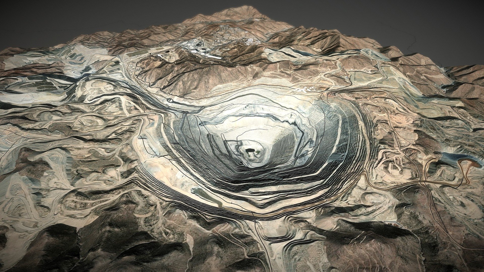 Toquepala Mine - Peru - Download Free 3D model by Dr Carlos Bartesaghi ...