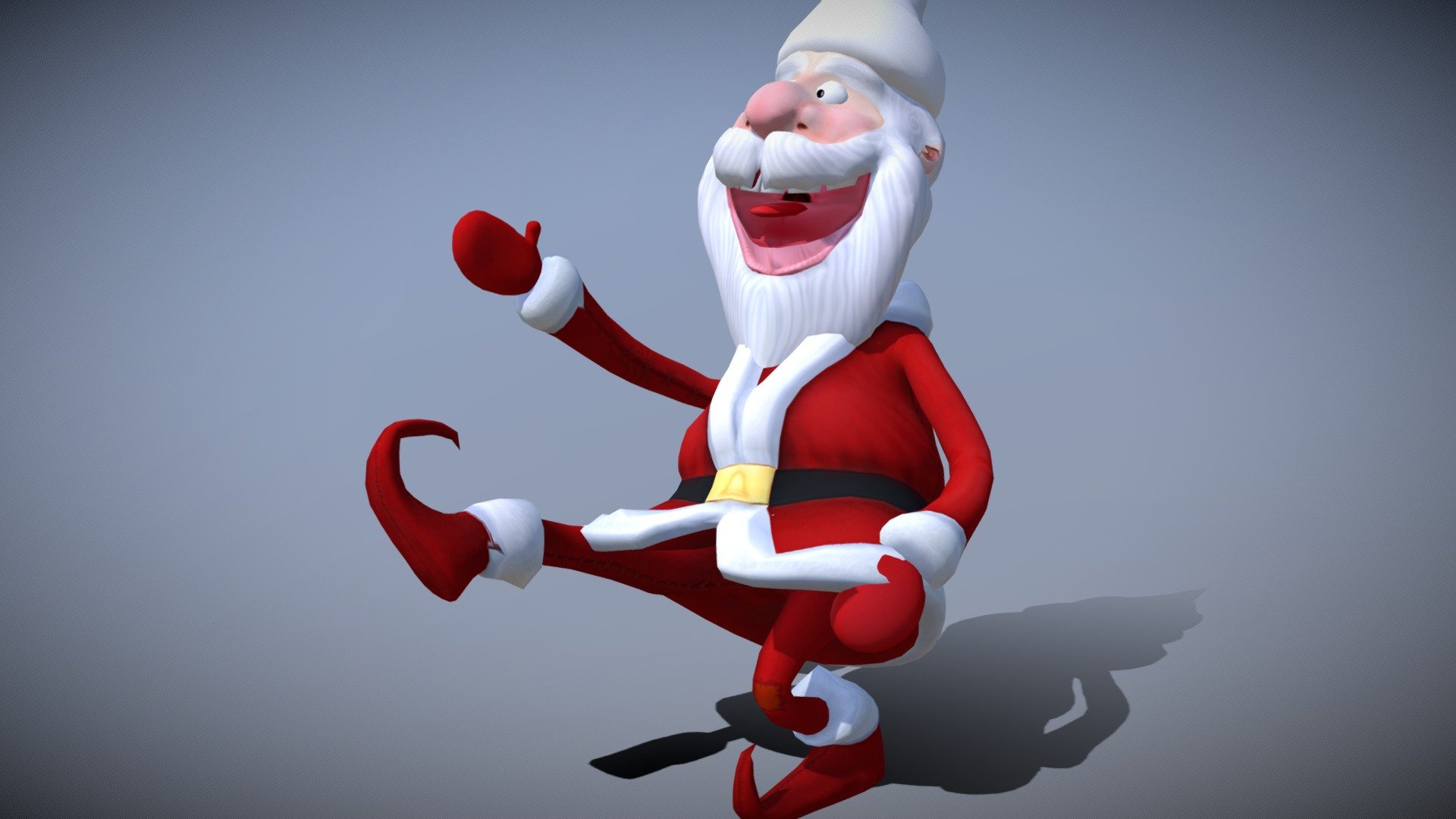 3DRT - Crazy Santa - dancing - loops - 3D model by 3DRT.com [962f9ed ...