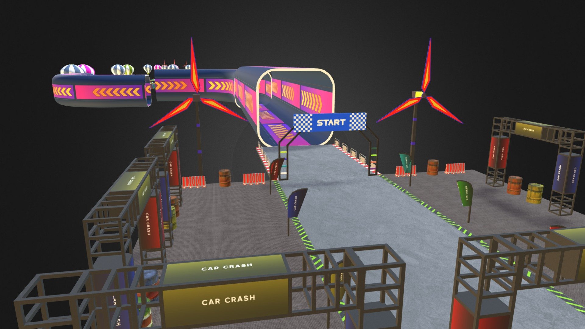 Car Stunt Level Design - 3D model by zaidi40621 (@xaidi40621) [96326a3 ...