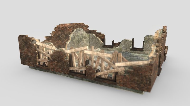 Destroyed-building 3D models - Sketchfab