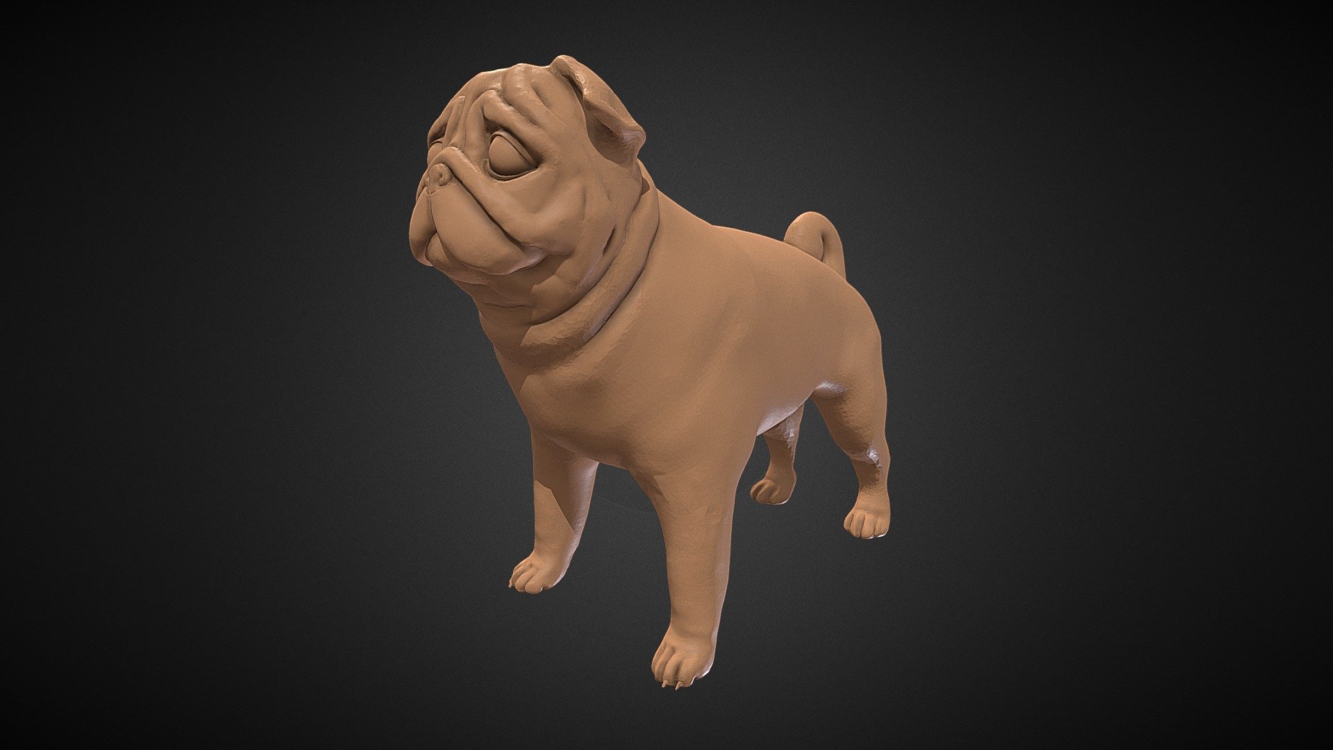 Pug Sculpt - Download Free 3D model by animatezach [9633a66] - Sketchfab